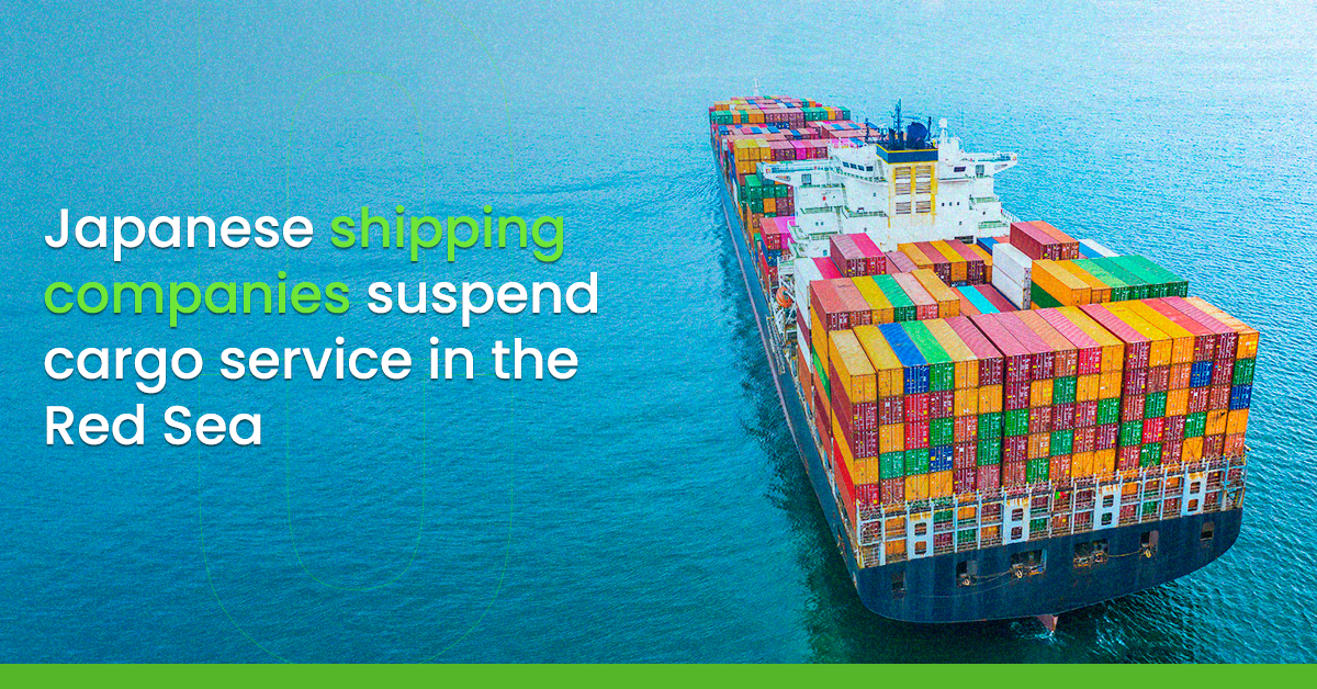 Japanese shipping companies suspend cargo service in the Red Sea