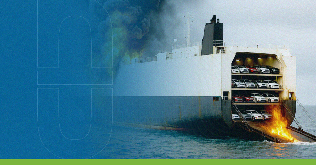 Cargo ship fire with electric cars leaves vehicles adrift en route to ...